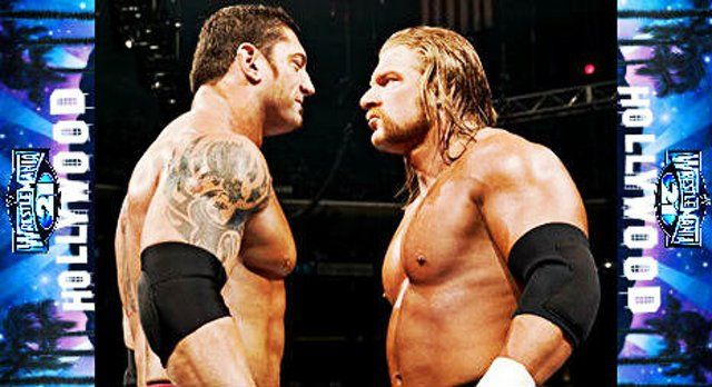 Batista Vs Triple H Wrestlemania 21