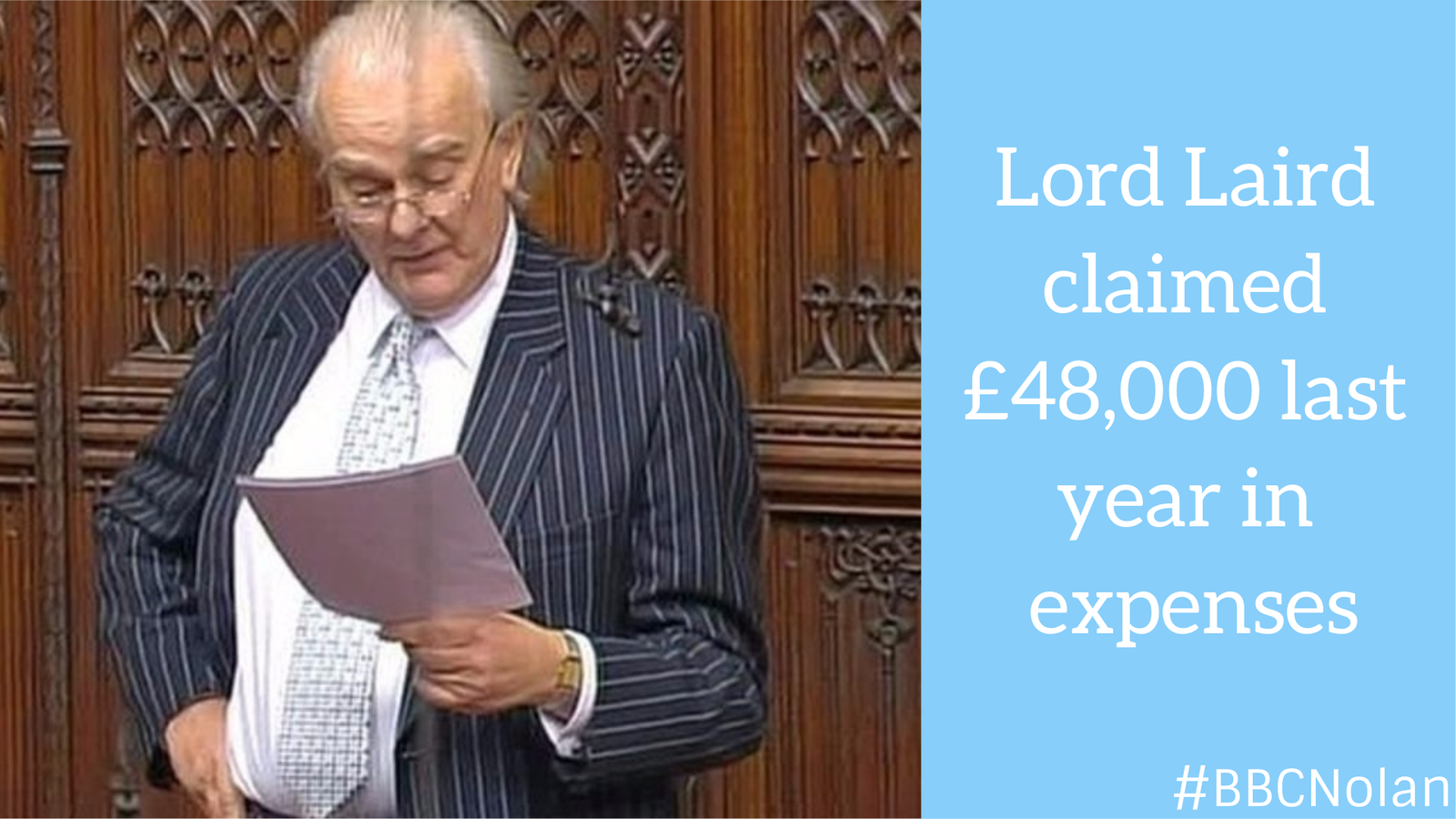 The Nolan Show / Lord Laird defends expense claim despite only voting ...