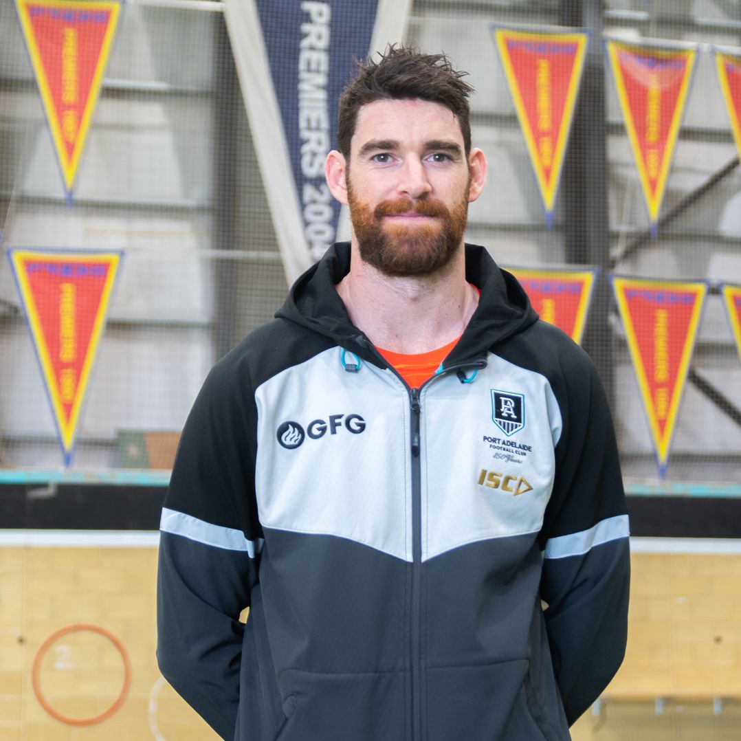 Port Adelaide Football Club / Mitch Georgiades and Jake Pasini press ...