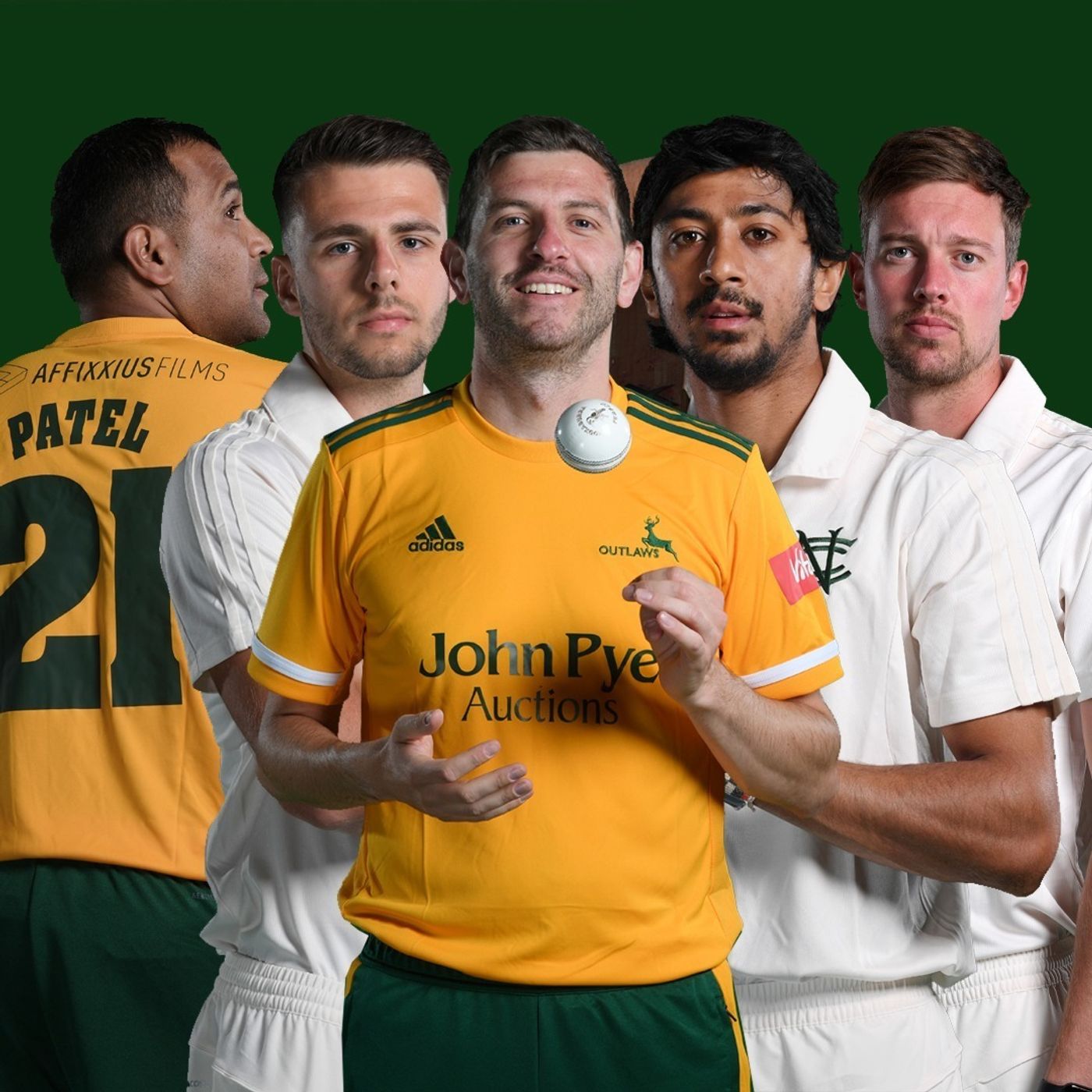 Harry Gurney, Haseeb Hameed, Tom Barber, Jake Ball, Samit Patel... and ...