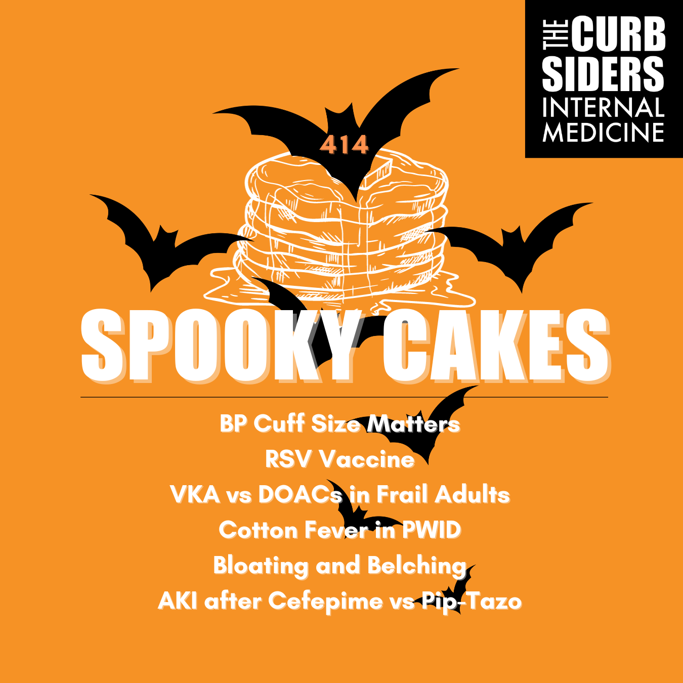 #414 Spooky Cakes: VKA vs DOACs in Frail Adults, RSV Vaccine, Cuff Size ...